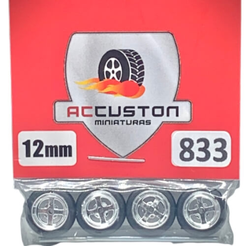 #833 Chrome Classic "JDM:" 4 Spokes Wheels – ACCuston