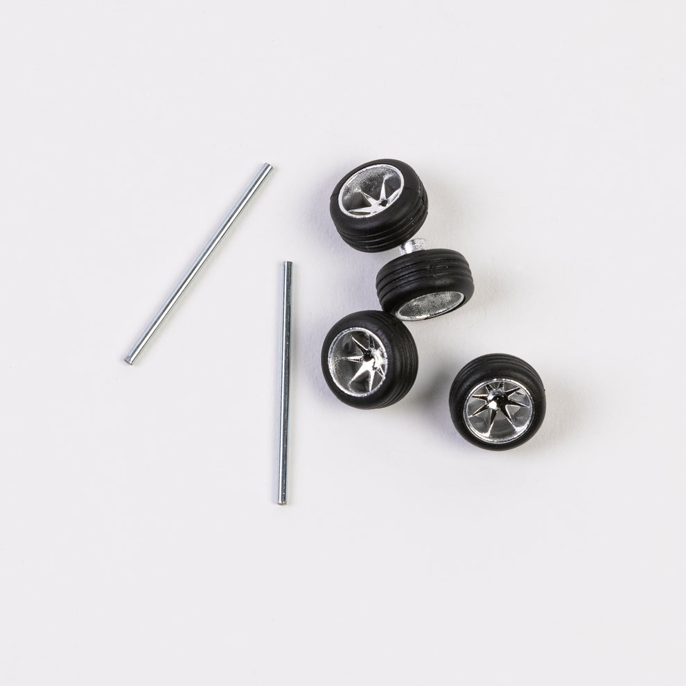 #865 Chrome 8 Spoke "Deep Dish" Wheels