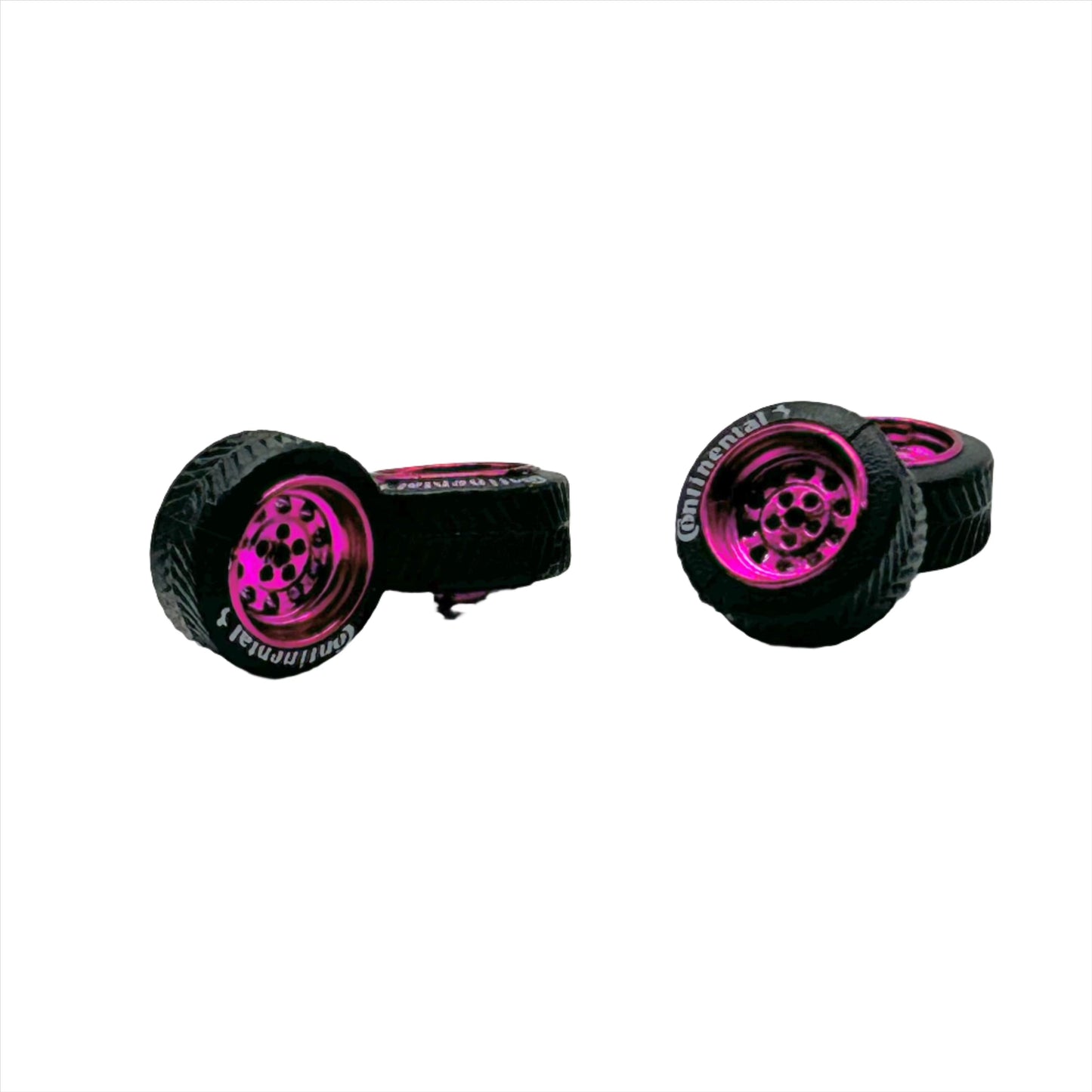 NEW- Model O - Violet Metallic “Dots” Wheels With Lettered Tires ...