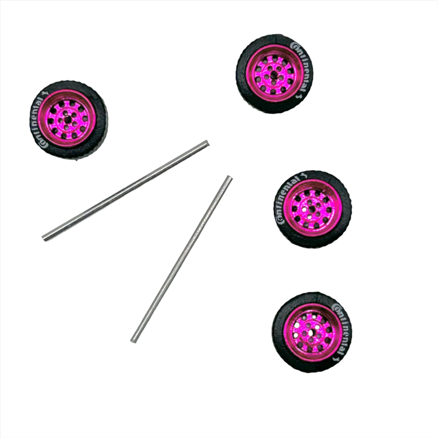 NEW- Model O - Violet Metallic “Dots” Wheels With Lettered Tires ...